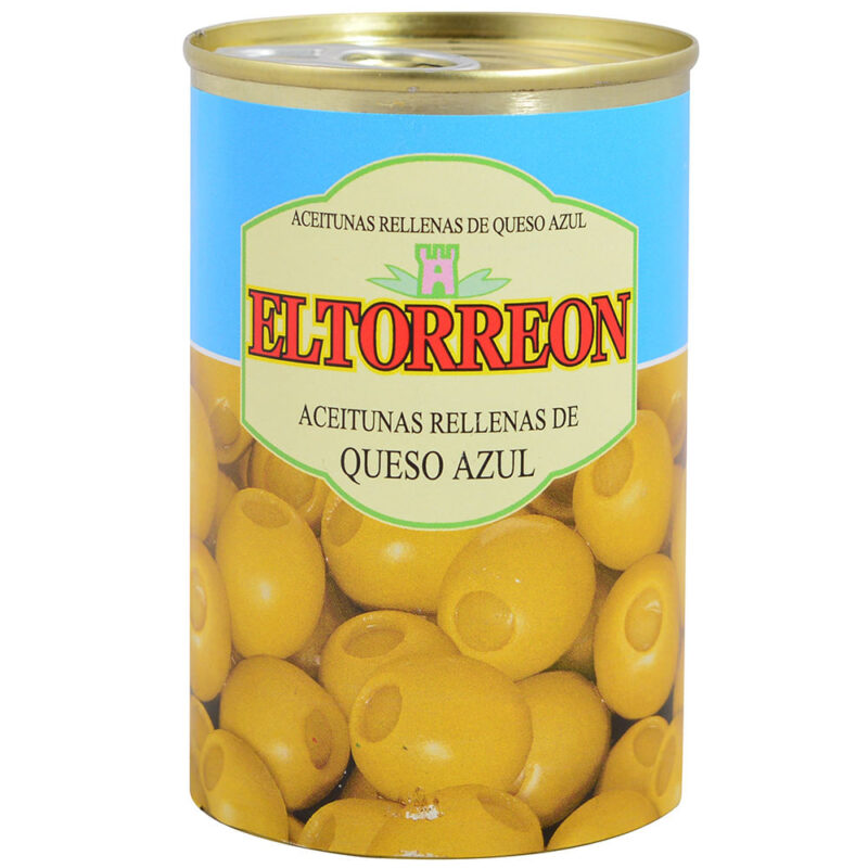 Aceitunas El Torreon Con Queso Azul (Lata) 300G - Grupo Panal